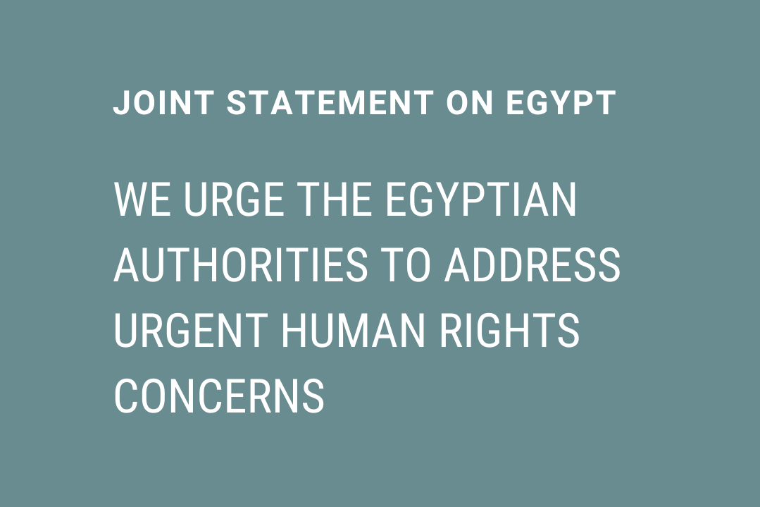 Joint statement on Egypt - DIGNITY - Danish Institute Against Torture